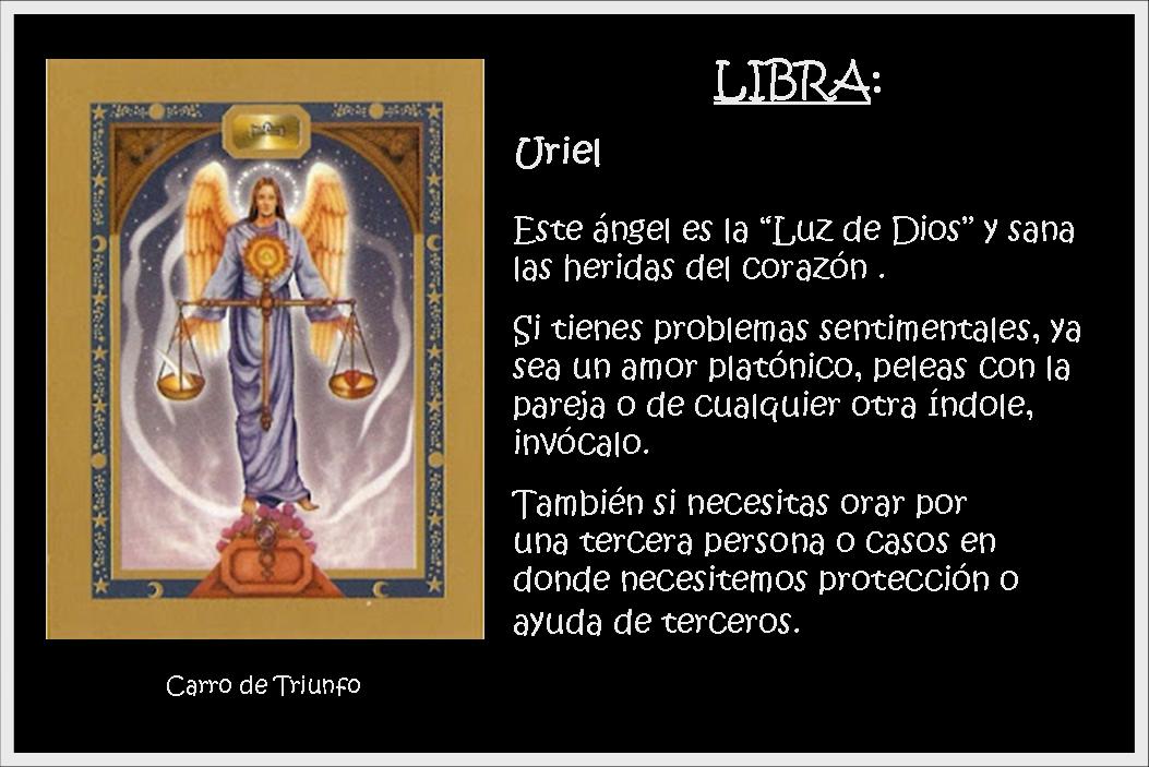 CARRO DE TRIUNFO: UN ANGEL PARA CADA SIGNO - LIBRA