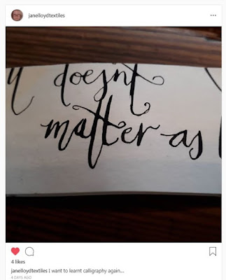 Art With a Needle: Calligraphy update -- my new pen 2