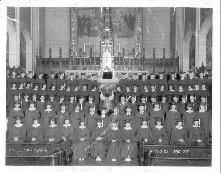 St. Thomas Aquinas Parish, Chicago, Illinois: 1958 Graduation Photo