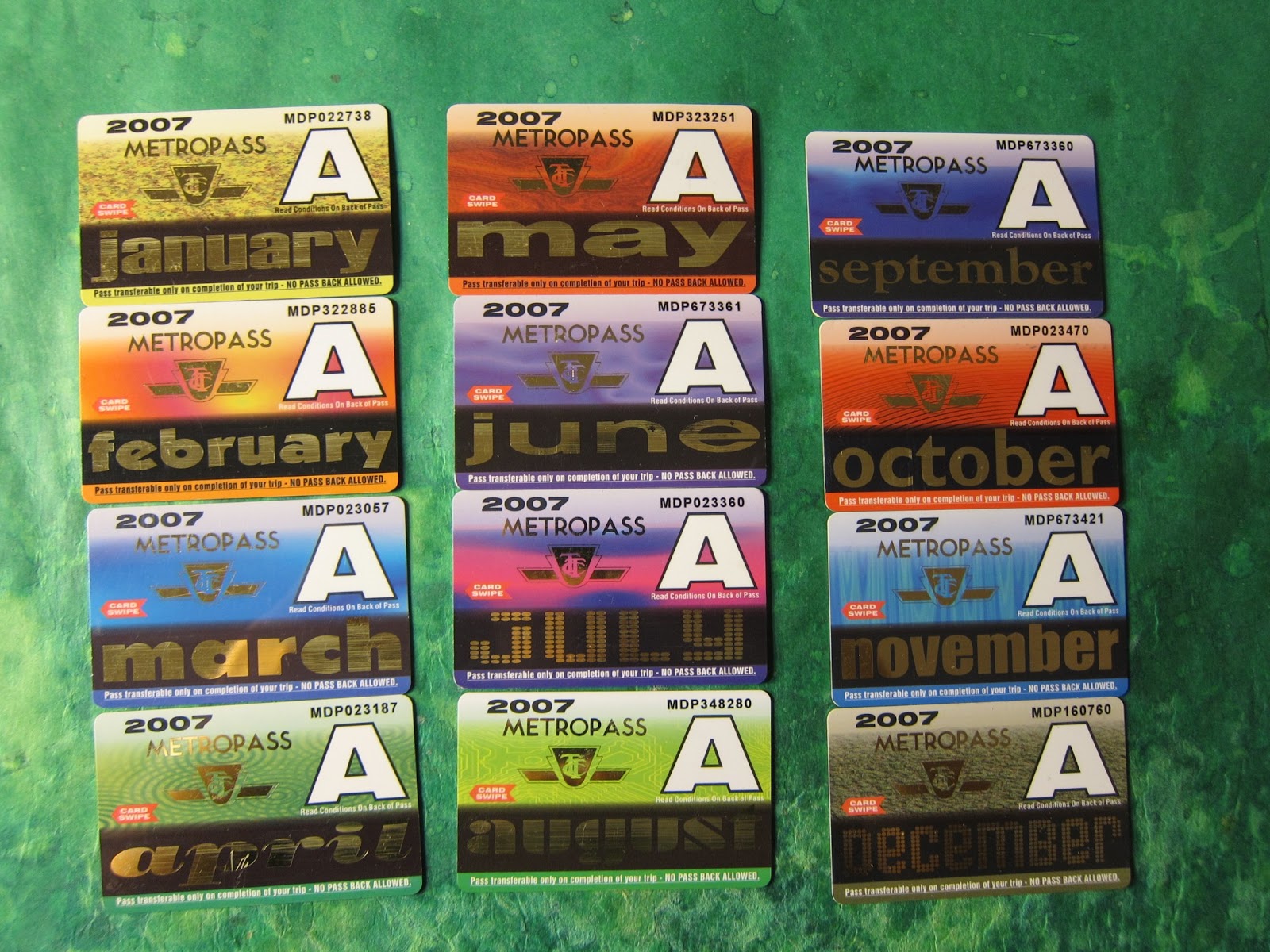 Nostalgia: found my old TTC Metropasses. They've become great ...