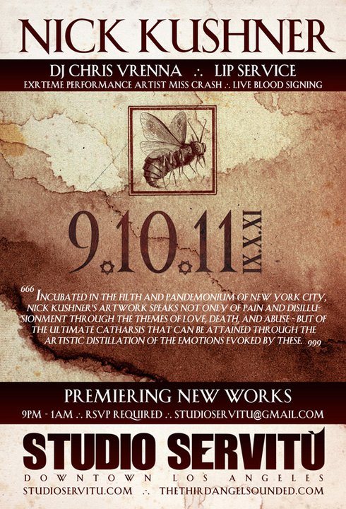 Eclectix Arts: Nick Kushner's Art Party Opening Tomorrow Night in LA