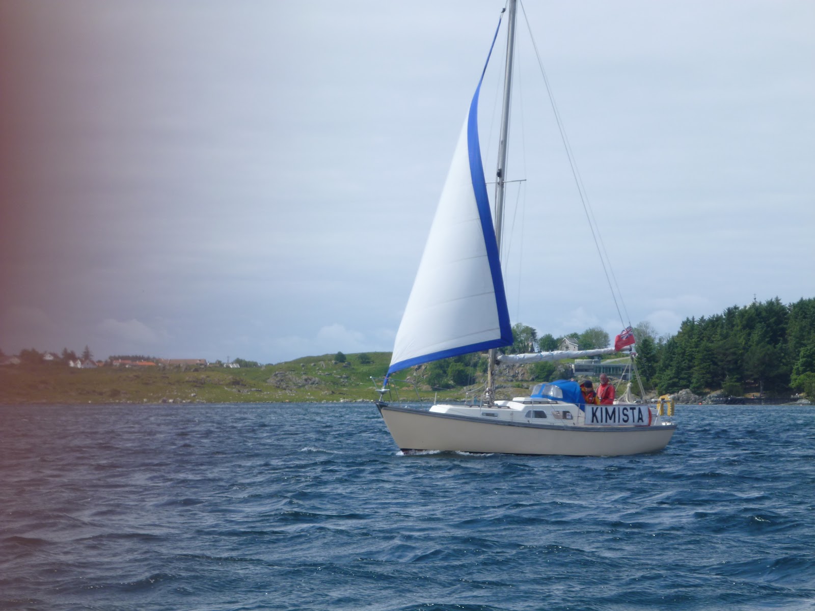 Sailing the Fjords: Passing boats
