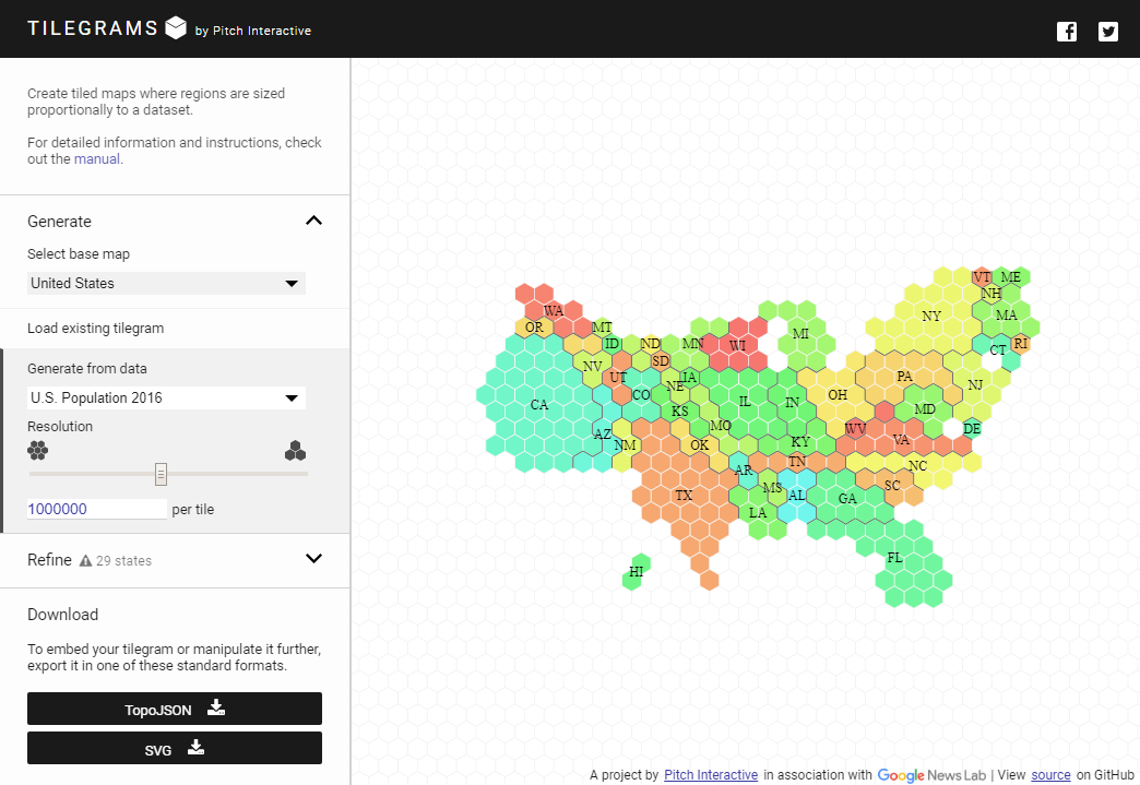 Custom Tile Cartograms in Tableau - The Flerlage Twins: Analytics, Data ...