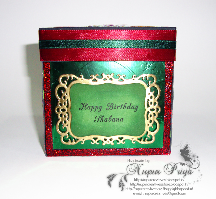 nupur creatives: Birthday Themed Magic Explosion Box & A Great News...