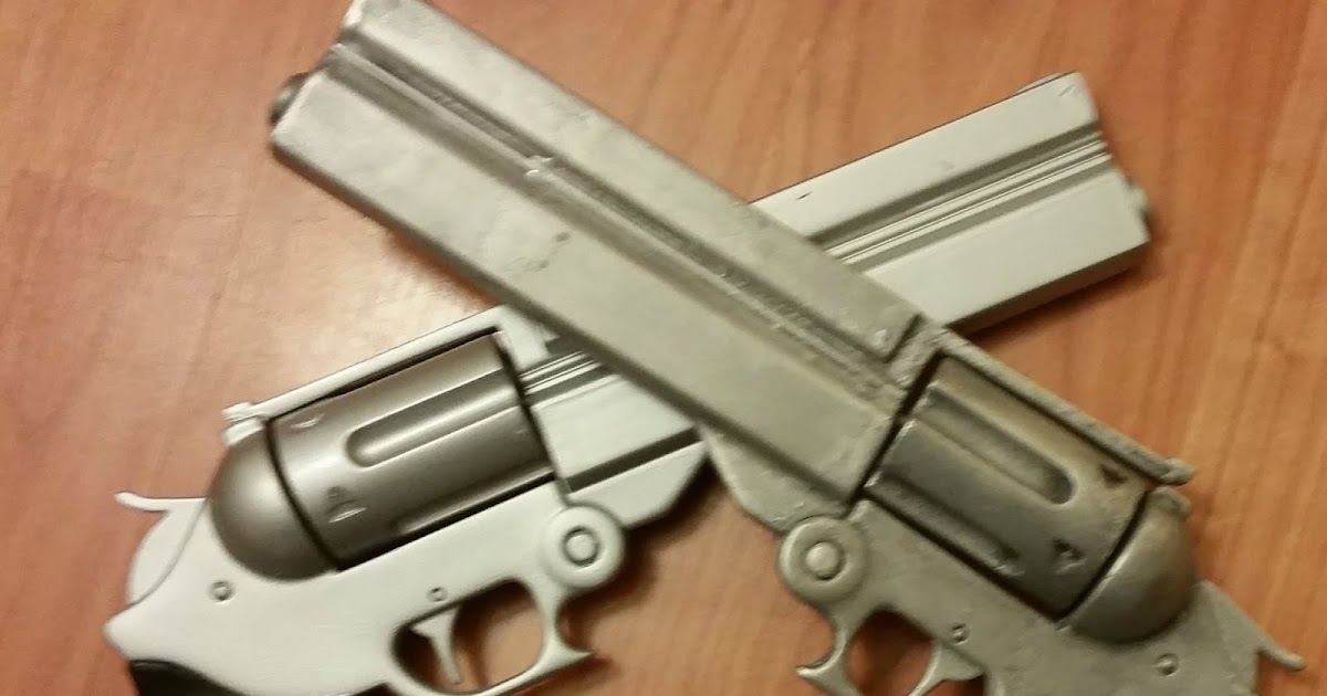 Mirrored Line Props: Trigun Vash Pistol Cosplay Replicas