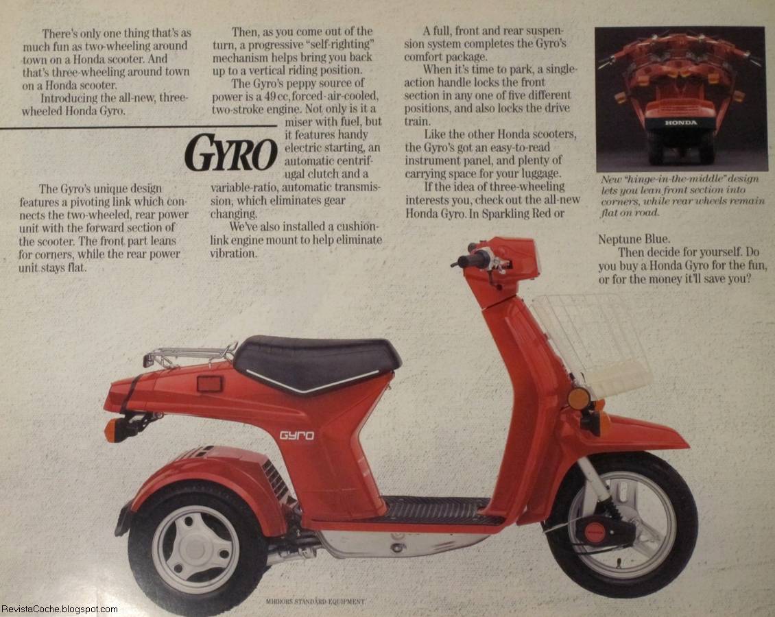 Revista Coche: La Honda Gyro gana el premio del diseño 2017