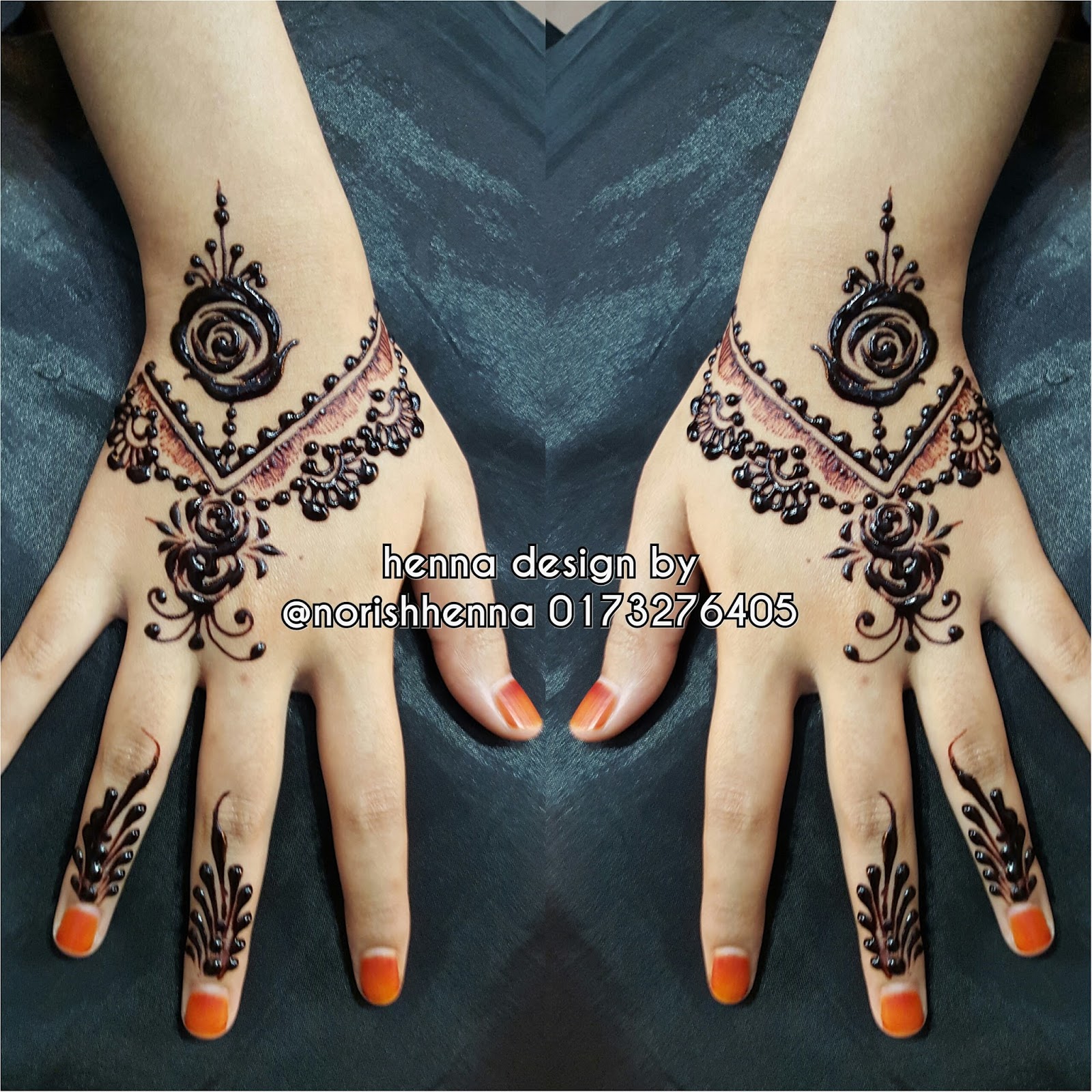 PERKHIDMATAN UKIRAN INAI PENGANTIN: Inai Tangan, simple dan sweet ...