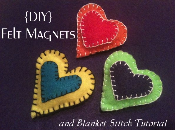 Coconut Love: DIY Puffy Felt Magnets (and Blanket Stitch Tutorial)