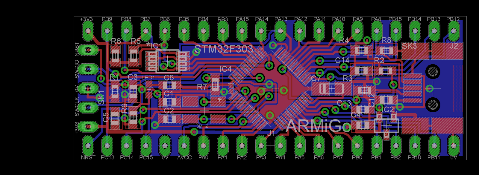 Sustainable Suburbia: ARMiGo - A breakout board for STM32F303 ARM ...