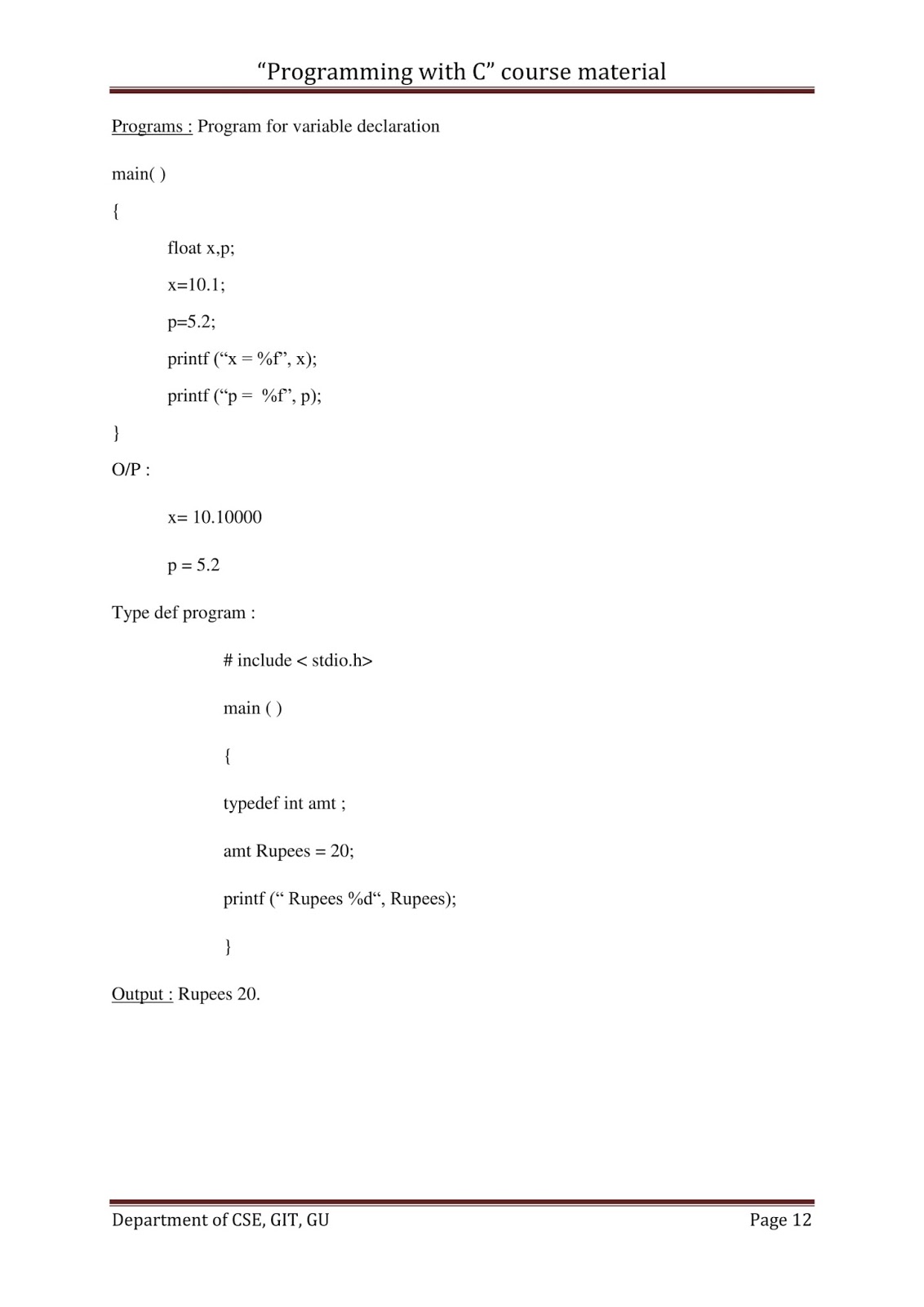 Dr Mrinal Paliwal Blog Basic Program Structure And Operators