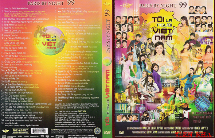 Paris By Night 99 - Tôi Là Người Việt Nam (2010) (DVD) (HD) ~ Cover ...