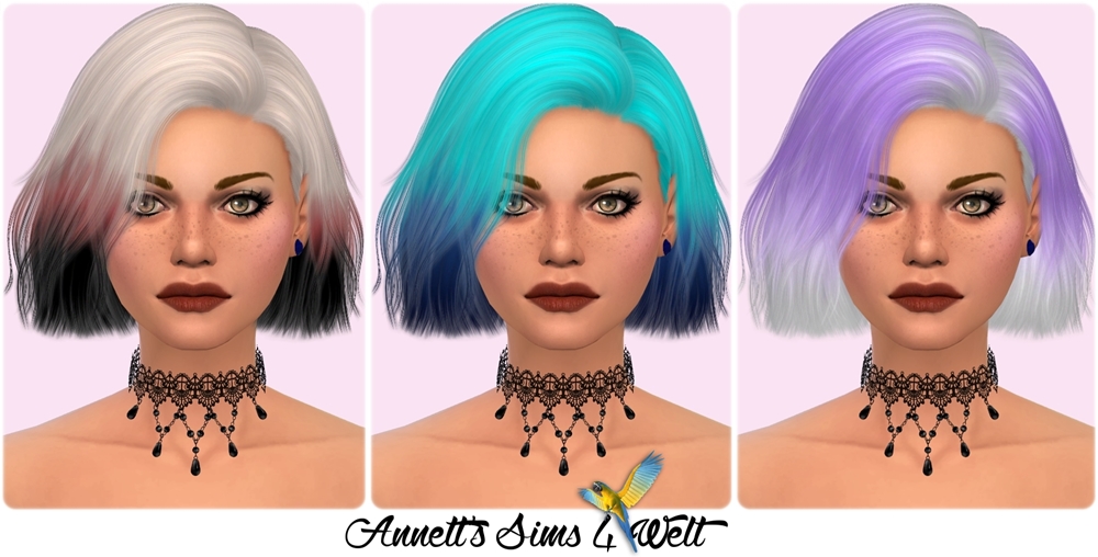 Annett's Sims 4 Welt: Nightcrawler Hair "Confetti" Recolors