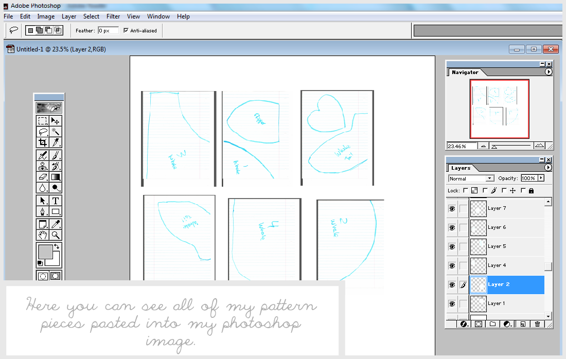 How to Digitize Your Sewing Patterns using Photoshop - We Lived Happily ...