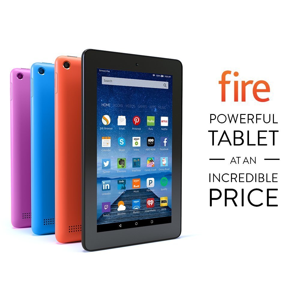Best Seller Electronic: Fire Tablet, 7" Display, Wi-Fi, 8 GB - Includes ...