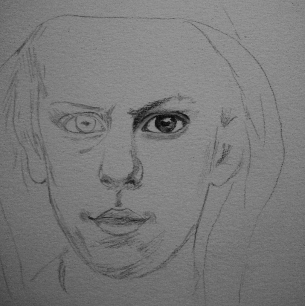 Masseu Learns To Sketch: Serious Boy face Drawing