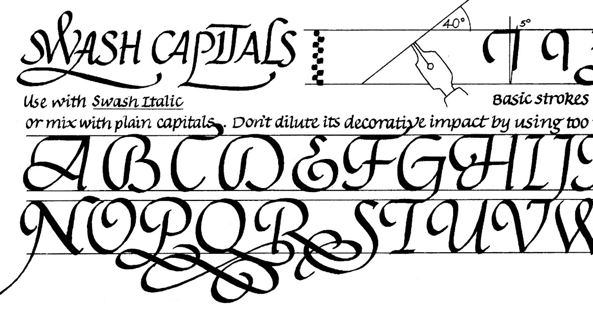 Margaret Shepherd: Calligraphy Blog: 43: Swash caps