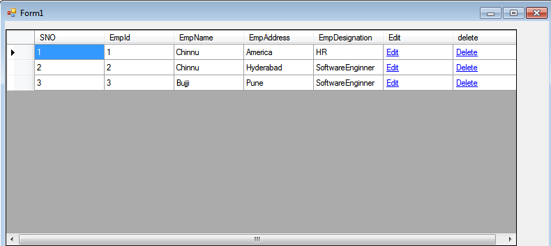 Insert Update Delete Edit In Datagridview Using C Sharepoint