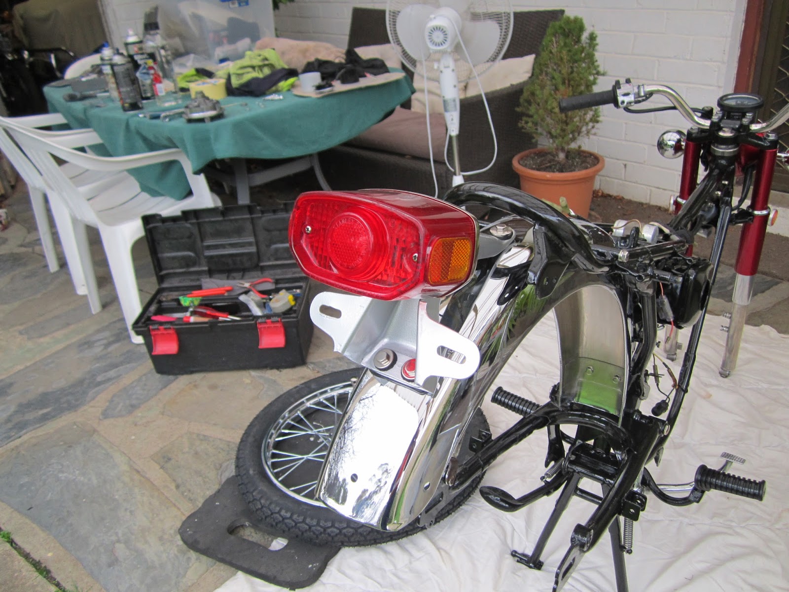 Restoration Yamaha LS3 1972: July 2015