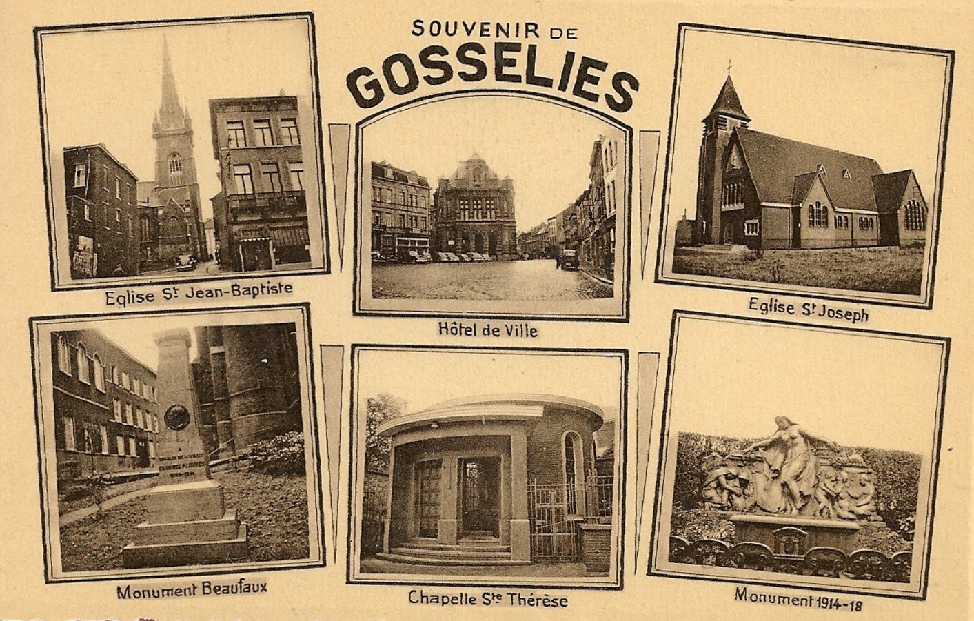 Charleroi - Pays noir: Gosselies en cartes postales