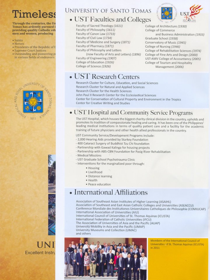 University of Santo Tomas: January 2012