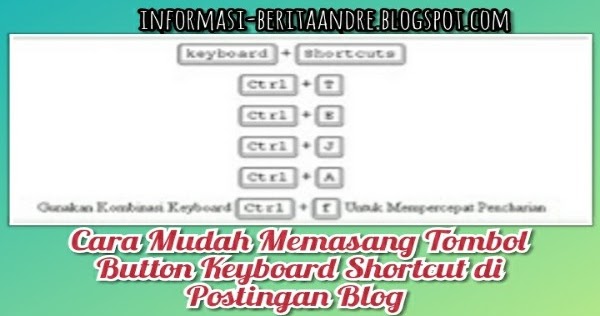 Cara Memasang Tombol Button Keyboard Shortcut di Postingan Blog ...