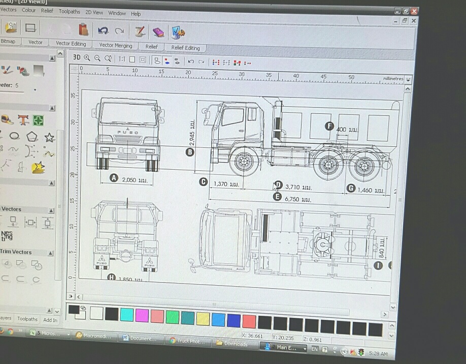 CNC designs: how to make a dump truck model part 1