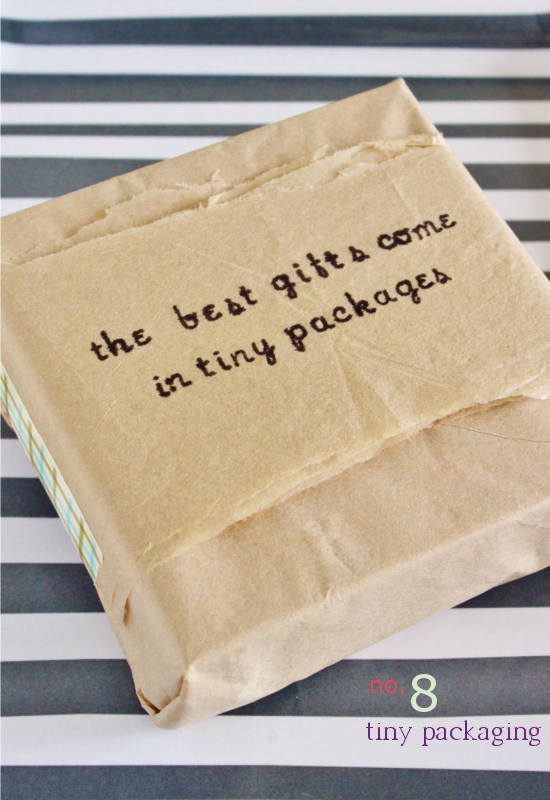 Our designed life: Create: tiny packages