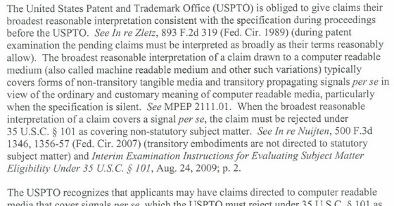 enpan's Patent & Linux practice: "non-transitory" computer-readable ...