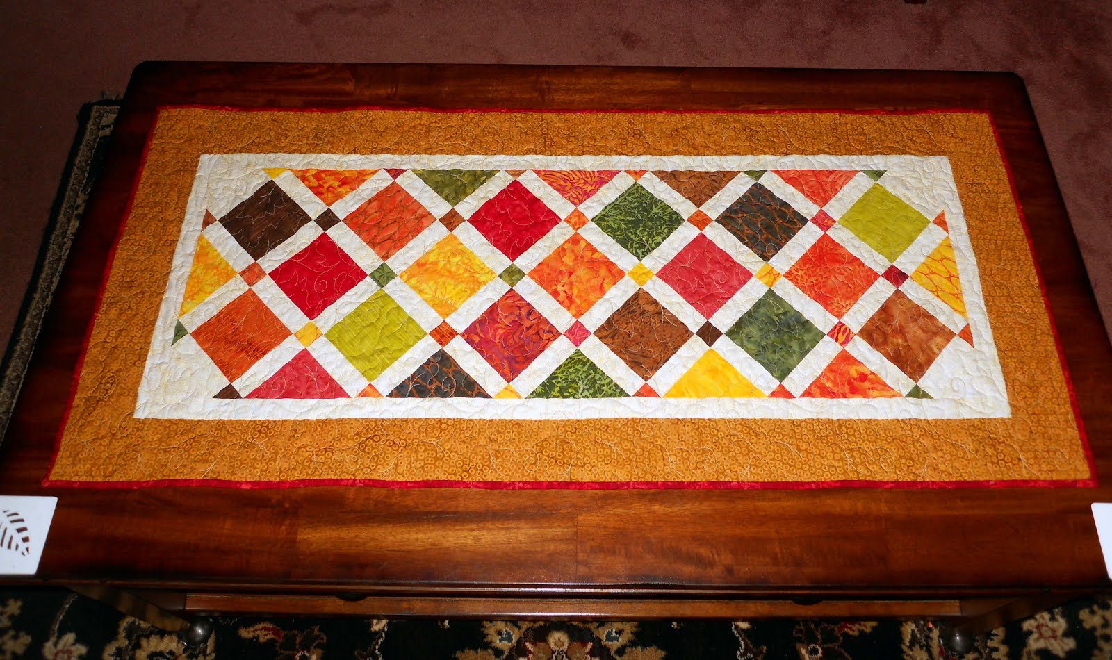 Quilting Affection Designs: Autumn Table Runner - Island Batiks ...