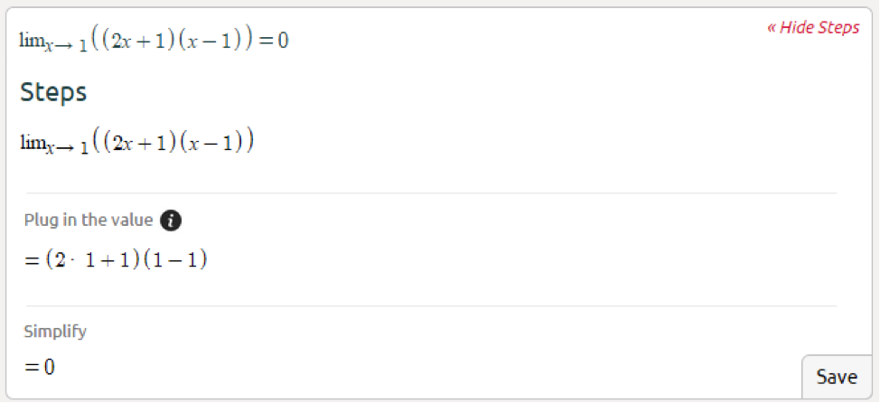 Symbolab Blog: Advanced Math Solutions – Limits Calculator, the basics
