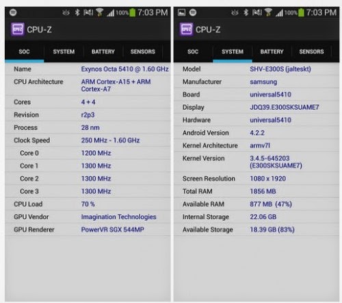 Easily know the specifications of Android smartphone with CPU-Z | extra ...