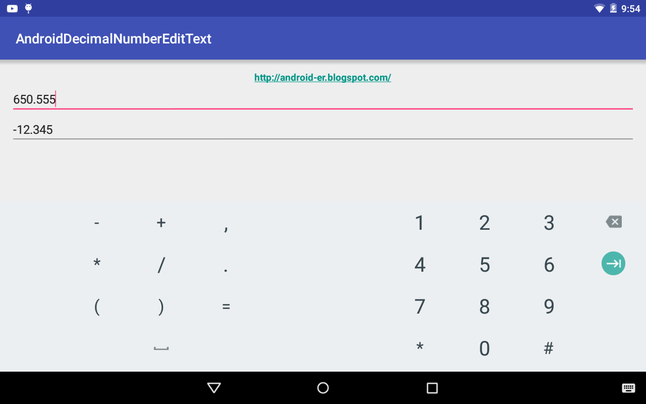 Android Er Limit Edittext To Accept Signed Decimal Numbers Only In Xml And Java