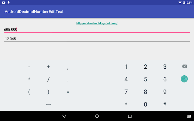 Android Er Limit Edittext To Accept Signed Decimal Numbers Only In Xml And Java