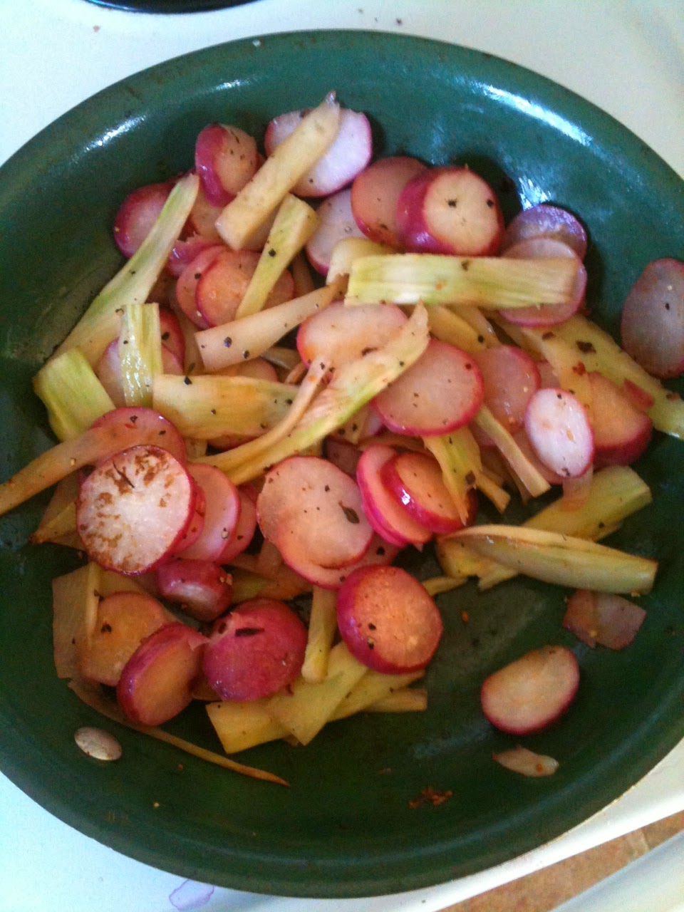 Simple, Easy, Frugal: Make It! Pan Fried Radishes