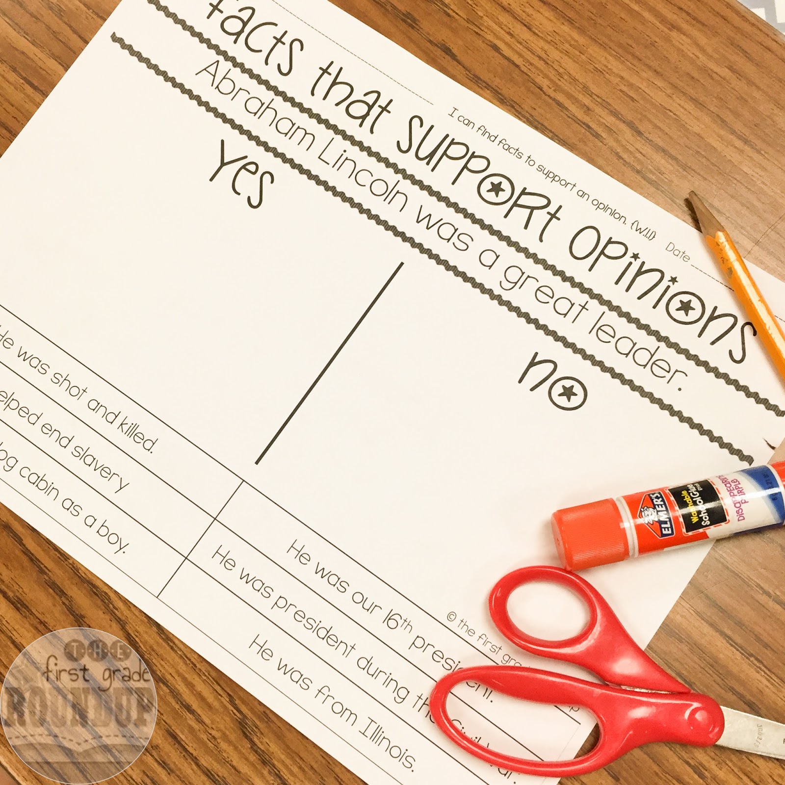 Using Facts to Support Opinions in 1st grade - The First Grade Roundup