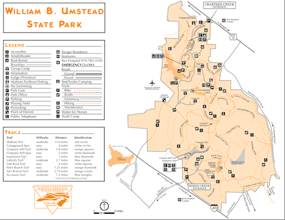 writing about running: Running at Umstead Park - A Primer