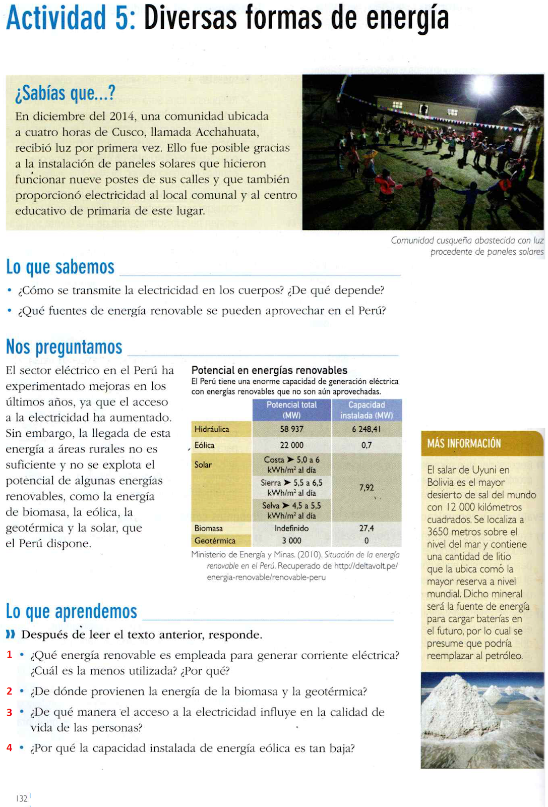 WALTER MARCO NAVARRO VIDAL: Sesión 05: Diversas formas de energía