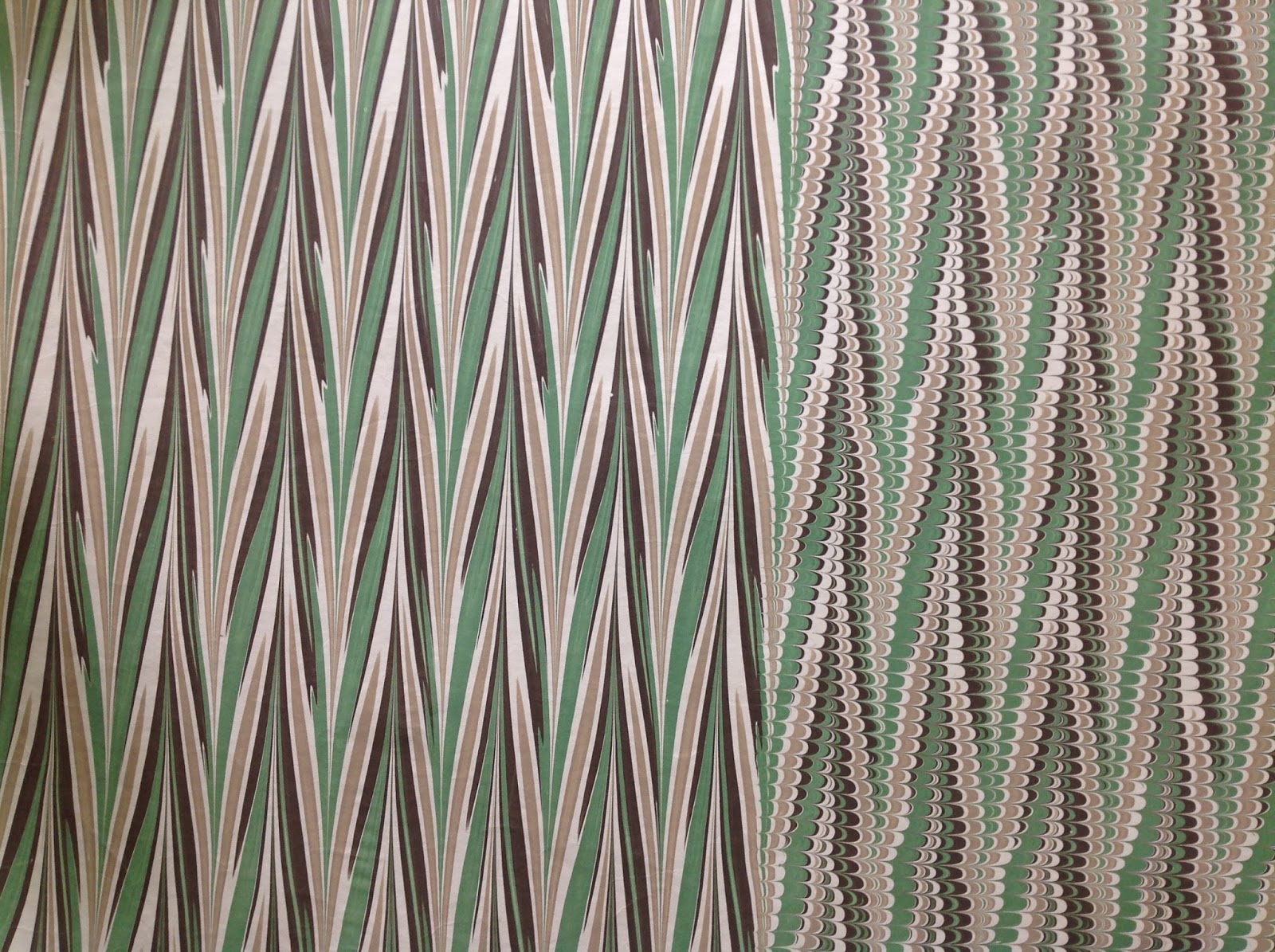 A Bookbinders Journey: Rare Cockerell Marbled "Step-by-Step" Sheets: