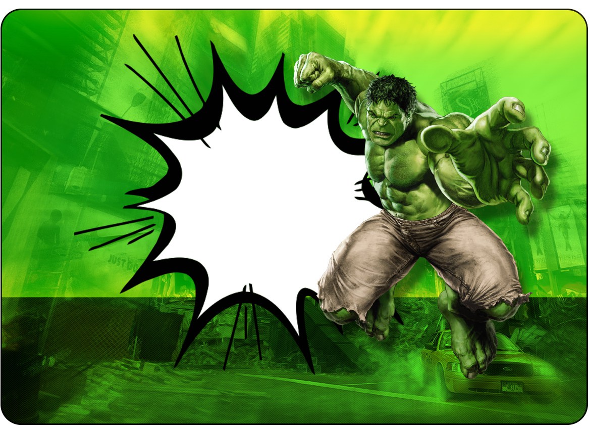 Kits Imprimibles Piquilin: Kit Imprimible Increible Hulk GRATIS