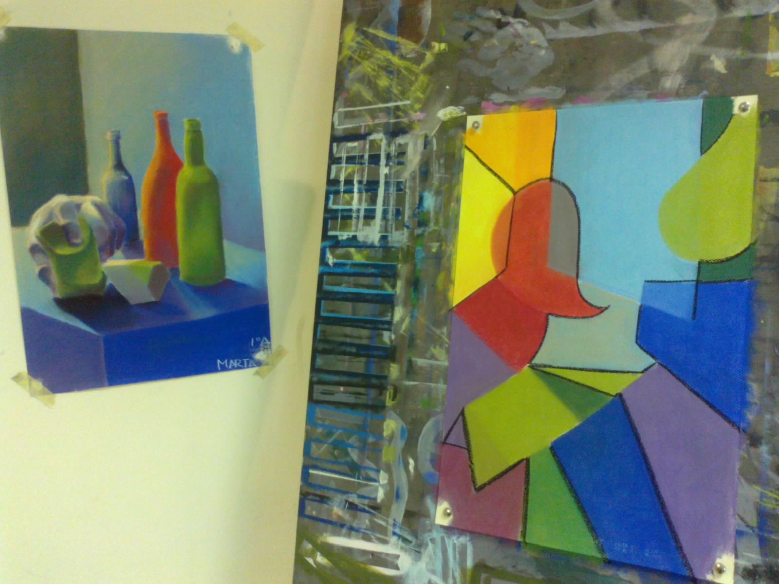 Vita pittura: PINTURA: Primer trabajo (Bodegón y Abstracción cubista ...