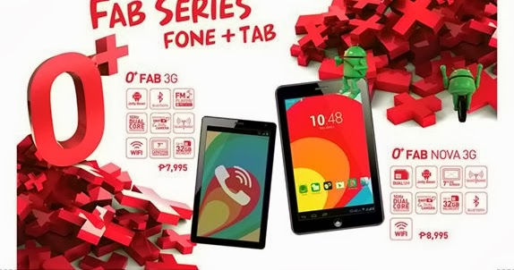 O+ Fab Nova tablet with 3G and phone functionality