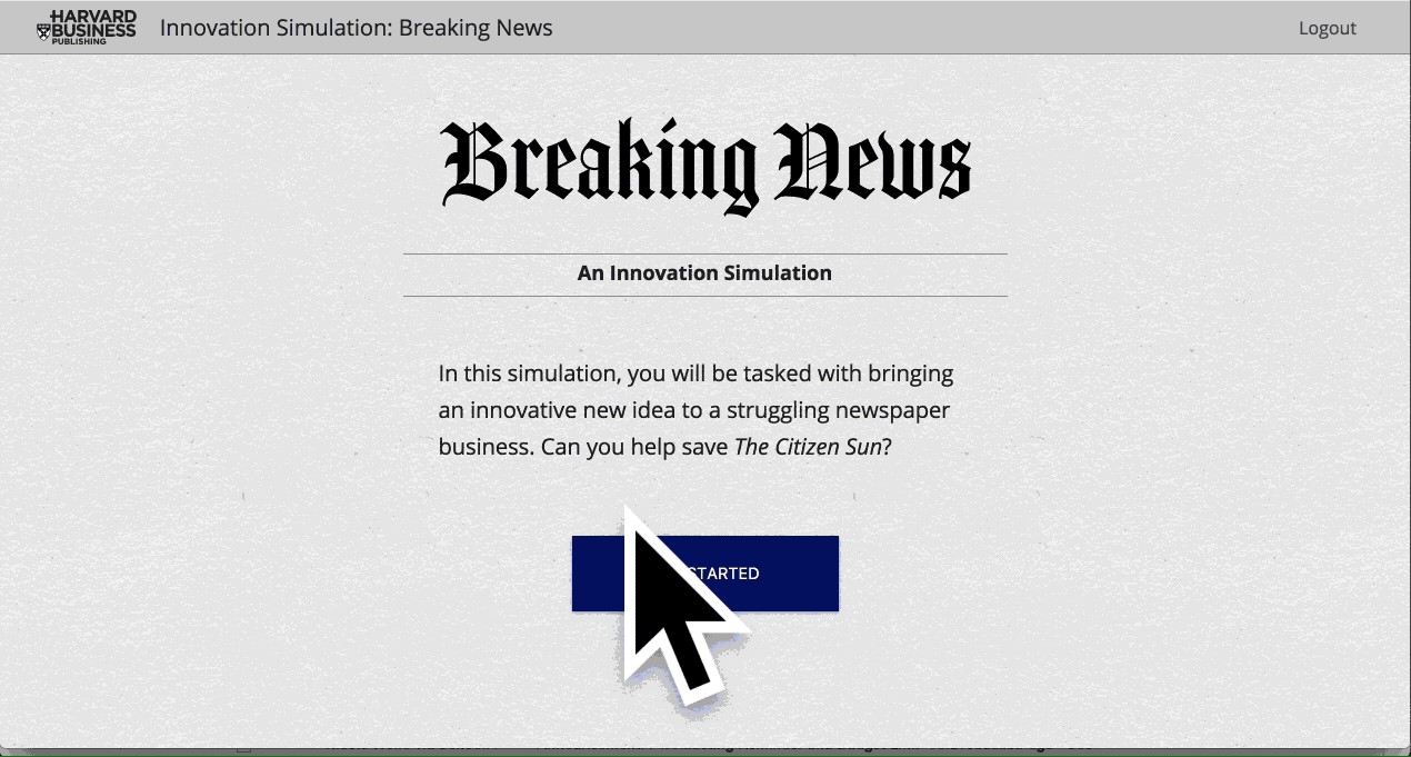 Harvard Business Publishing Serious Game For Managing Innovation