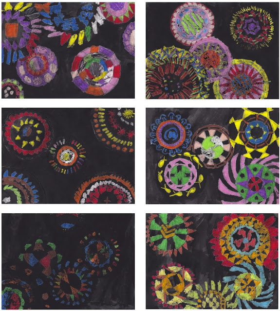 The Rolling Artroom: Oil Pastel Resist, 4th-6th Grade