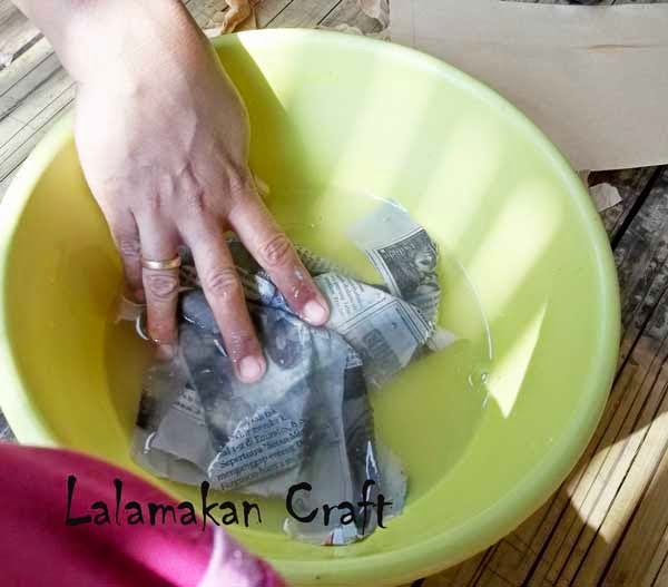 Cara Membuat Miniatur Gunung Berapi Dari Bubur Kertas - Falah Fadhilah