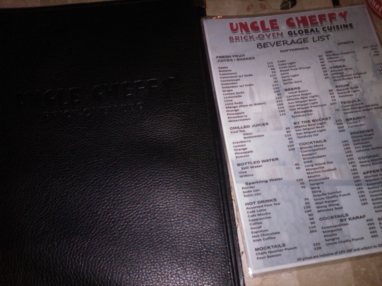 Reserved For Two: Uncle Cheffy