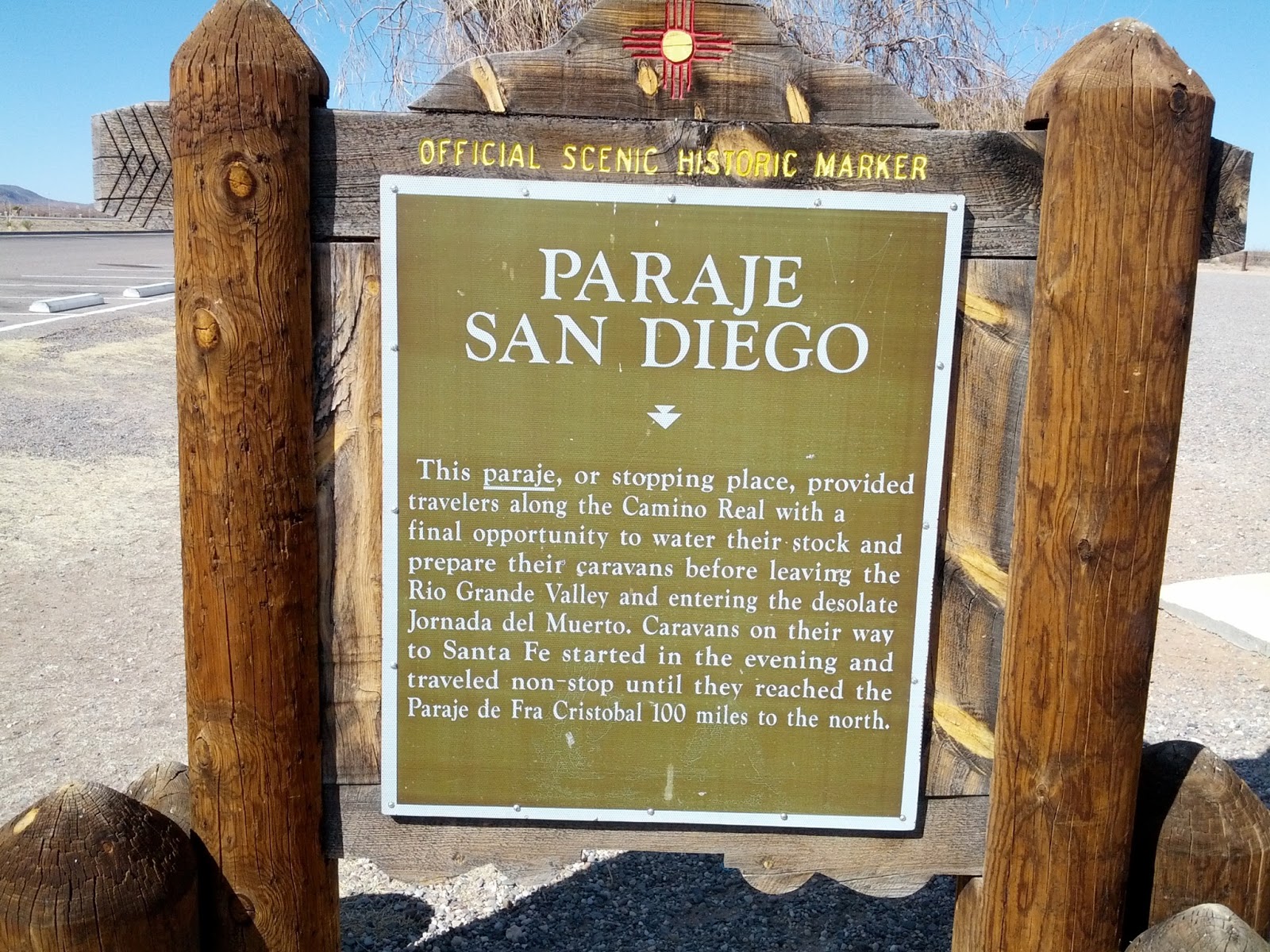 Historical Markers of New Mexico: Paraje San Diego Historical Marker ...