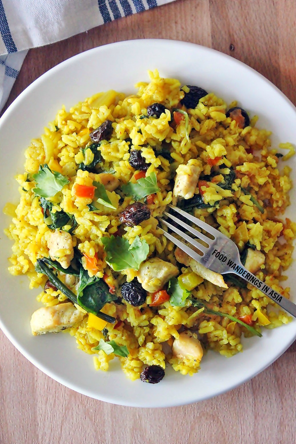 Food Wanderings : One Pot Chicken Curry Rice Pilaf