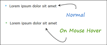 How To Change Bullets Style With Image Hover Effect In Blogger ~ Juketricks