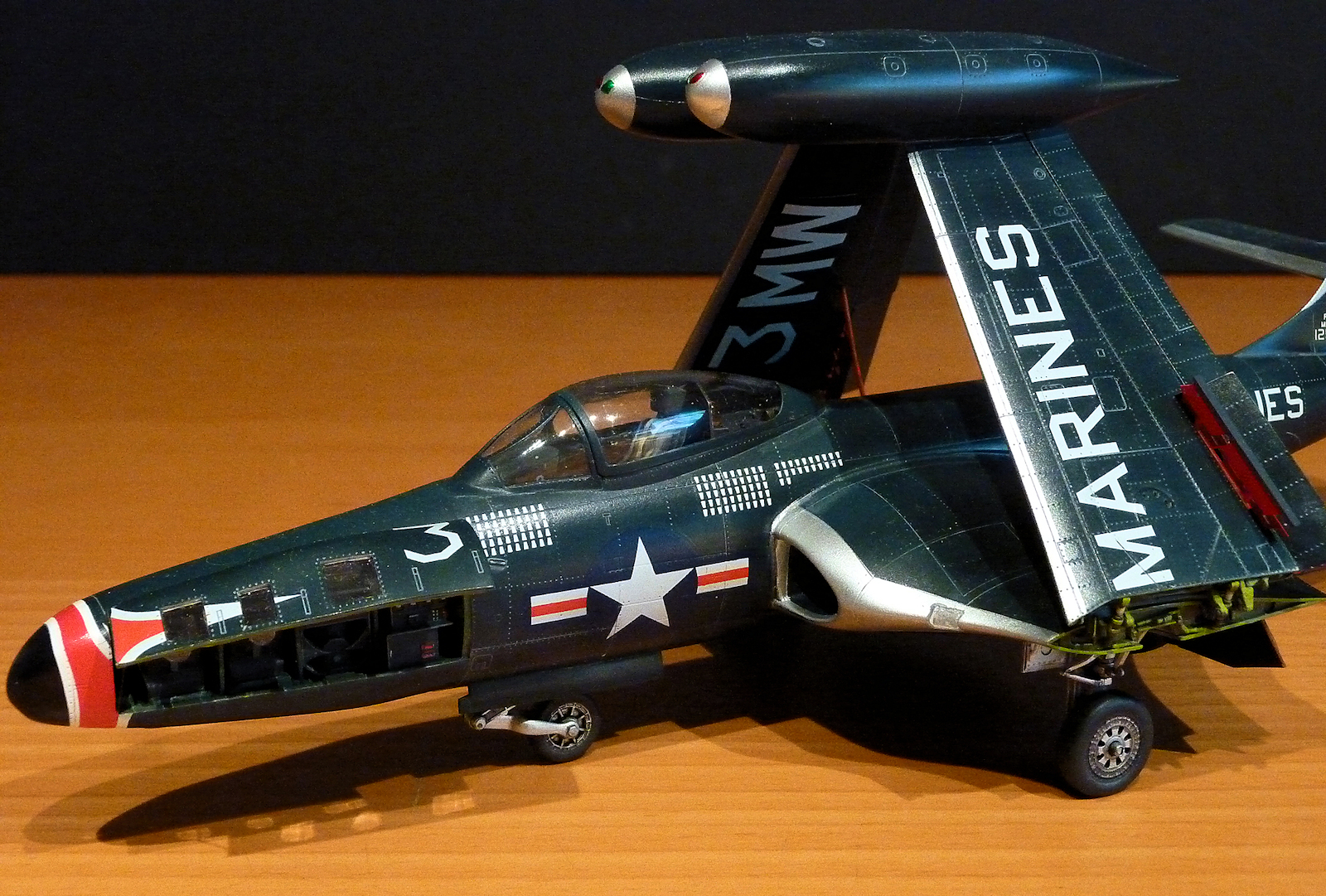 The Modelling News: Building the Big Blue Banshee - Kitty Hawk's 48th ...