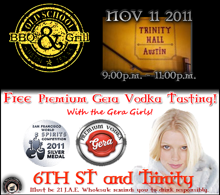 geravodkahouston: Gera Vodka Tastings